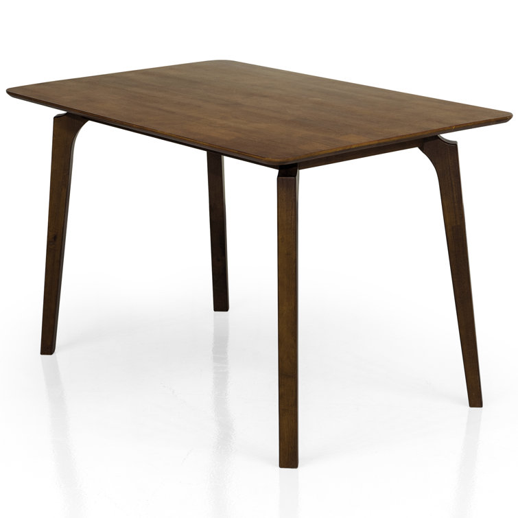 Ebern Designs 48" Modern Farmhouse Rectangular Solid Wood Dining Table for 4 & Reviews | Wayfair